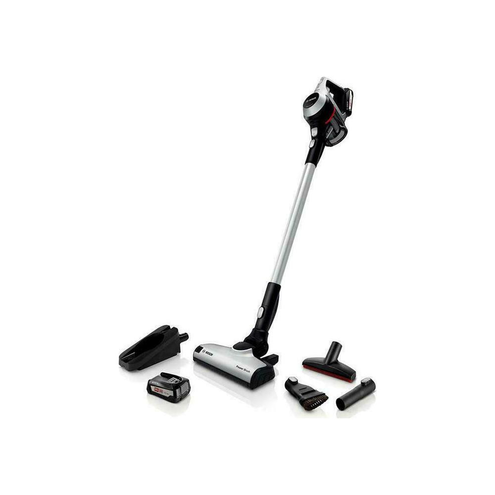 Bosch Unlimited BCS61113 Επαναφορτιζόμενη Σκούπα Stick 18V Ασημί | Ηλεκτραγορά Κουρέας