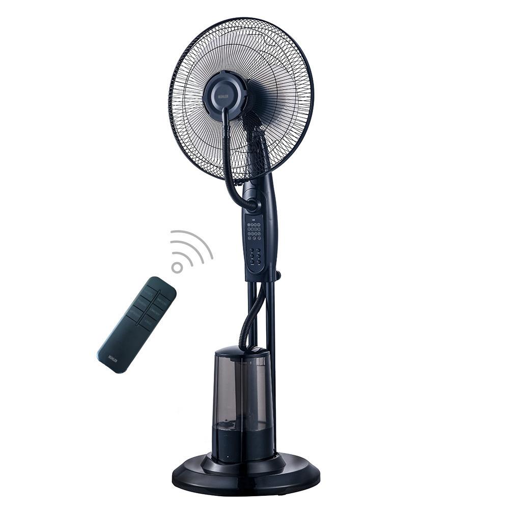 Muhler MF-1609RC Ανεμιστήρας Υδρονέφωσης 75W Διαμέτρου 40.64cm με ...