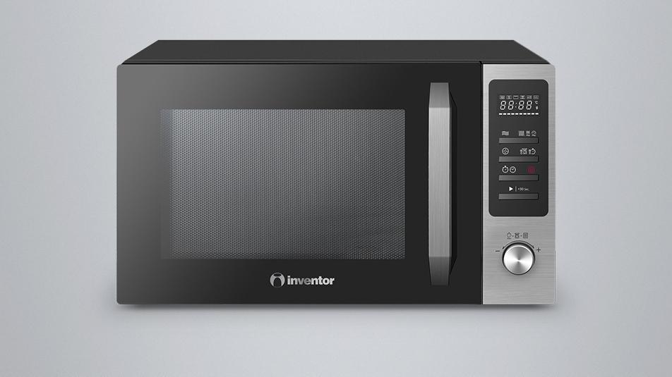 Inventor MWO-28L-BD Φούρνος Μικροκυμάτων με Grill 28lt Μαύρος ...