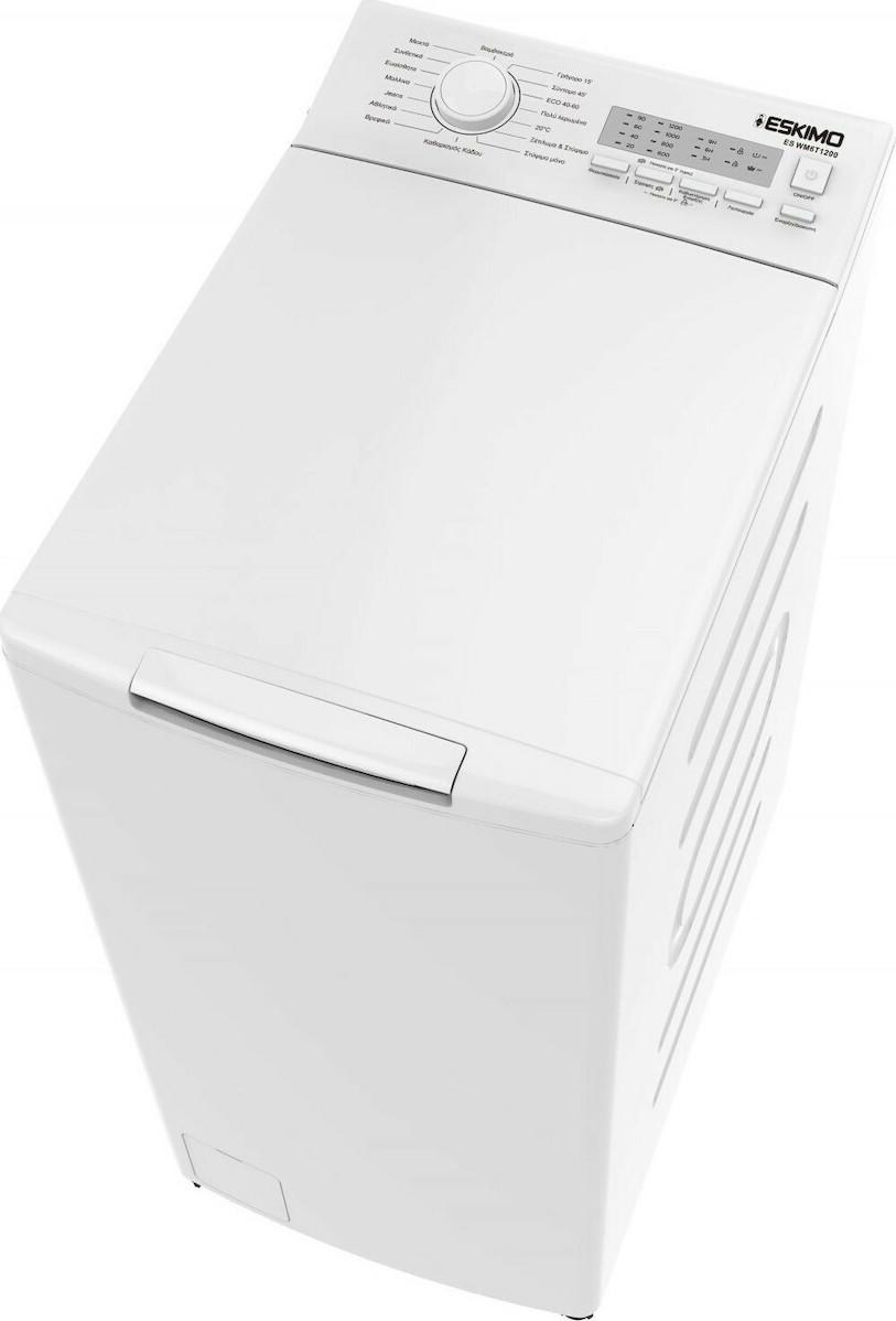 Eskimo ES WM6T1200 Πλυντήριο Ρούχων Άνω Φόρτωσης 6kg 1200 Στροφών ...